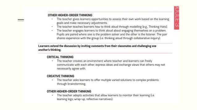 COT OBSERVABLE INDICATORS DURING TEACHING DEMONSTRATION | PPT