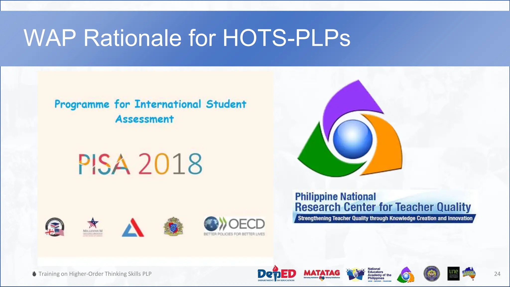 Training on higher- order thinking skills professional learning packagesINSET-S5-WAP.pptx