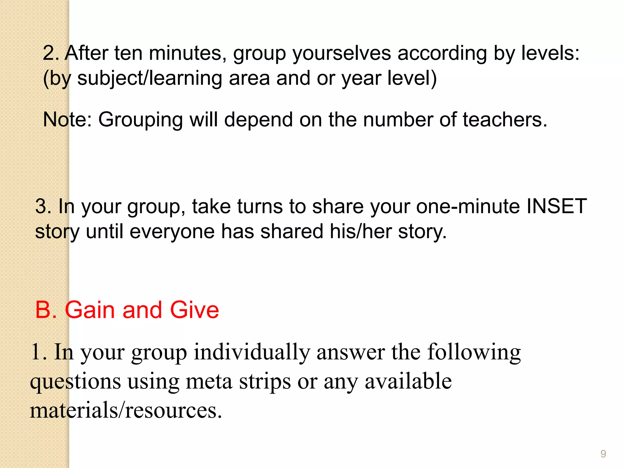 Inset 2013 session o | PPTX