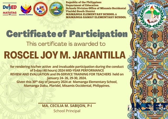 INSET 2024 fffffffffffffCERTIFICATES.pptx | Education industry | Industries