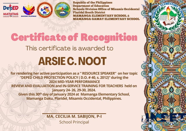 INSET 2024 fffffffffffffCERTIFICATES.pptx | Education industry | Industries