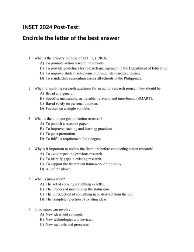 INSET 2024 Post-TEST.docx 2 Learning-Plan-for-November-15-2024 ...