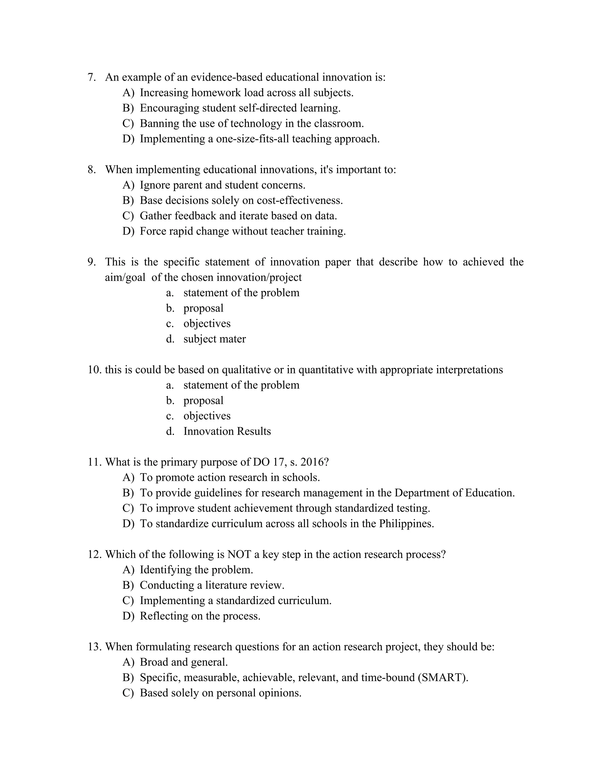 INSET 2024 Pre-Test.docx 2 Learning-Plan-for-November-15-2024 ...
