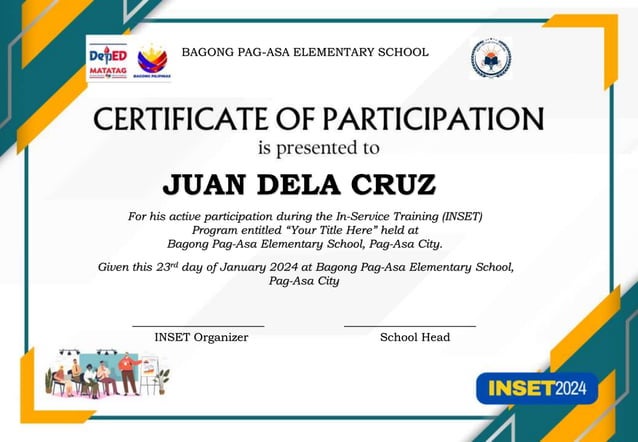 INSET CERTIFICATES you can find templates here! | PPT