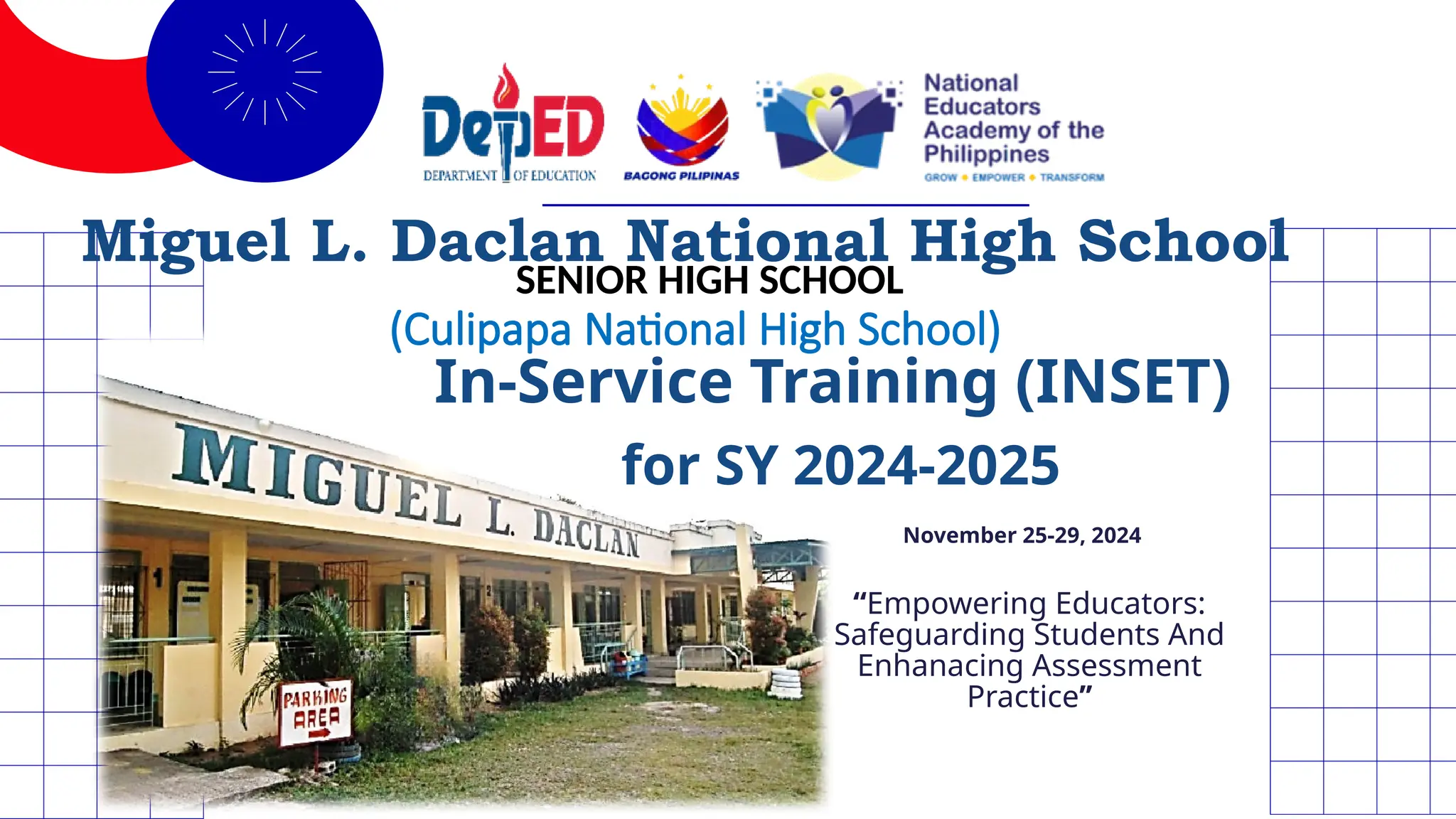In Service Training (INSET) of school year 2024-2025 | PPTX