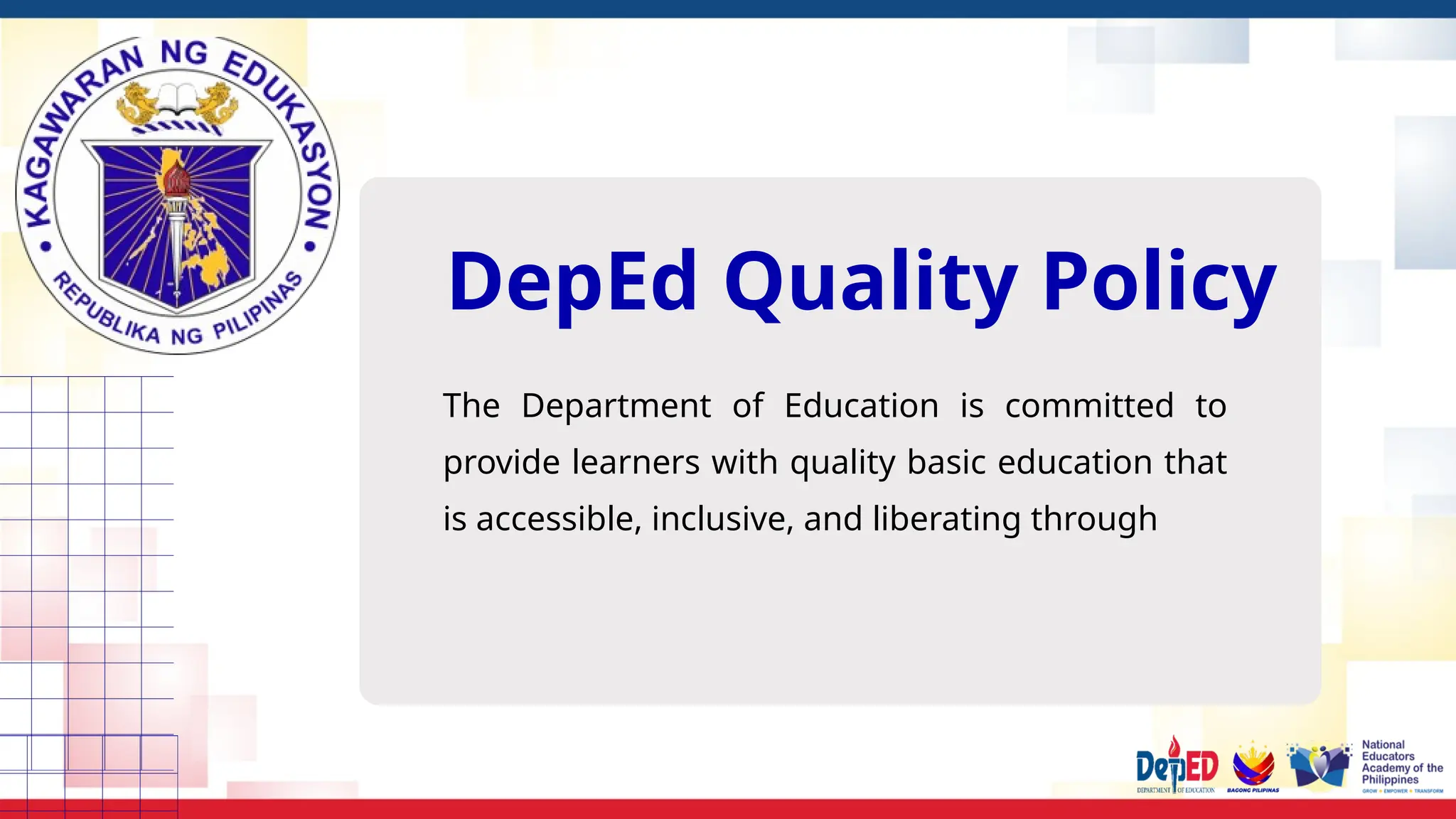 In Service Training (INSET) of school year 2024-2025 | PPT