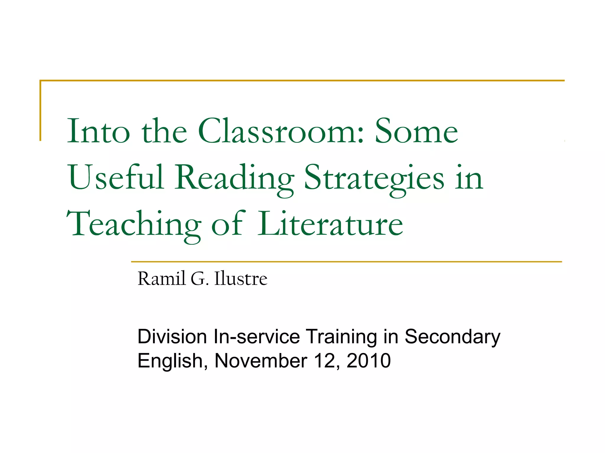 Reading Strategies | PPT