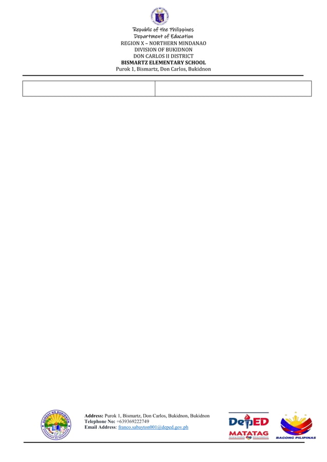 INSET Training Design and Matrix.docx | Educational Assessment | Education