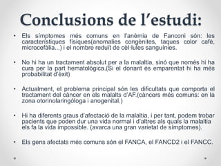 Estudi de 10 casos d’anèmia de Fanconi | PPT