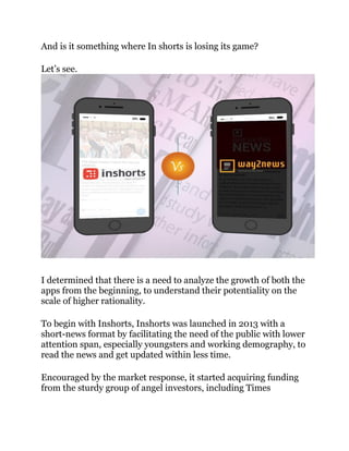 Inshorts Vs Way2News: Who is winning? | PDF