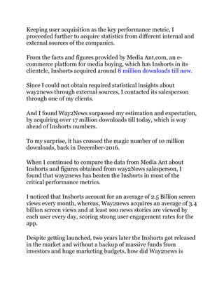 Inshorts Vs Way2News: Who is winning? | PDF