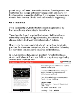 Inshorts Vs Way2News: Who is winning? | PDF