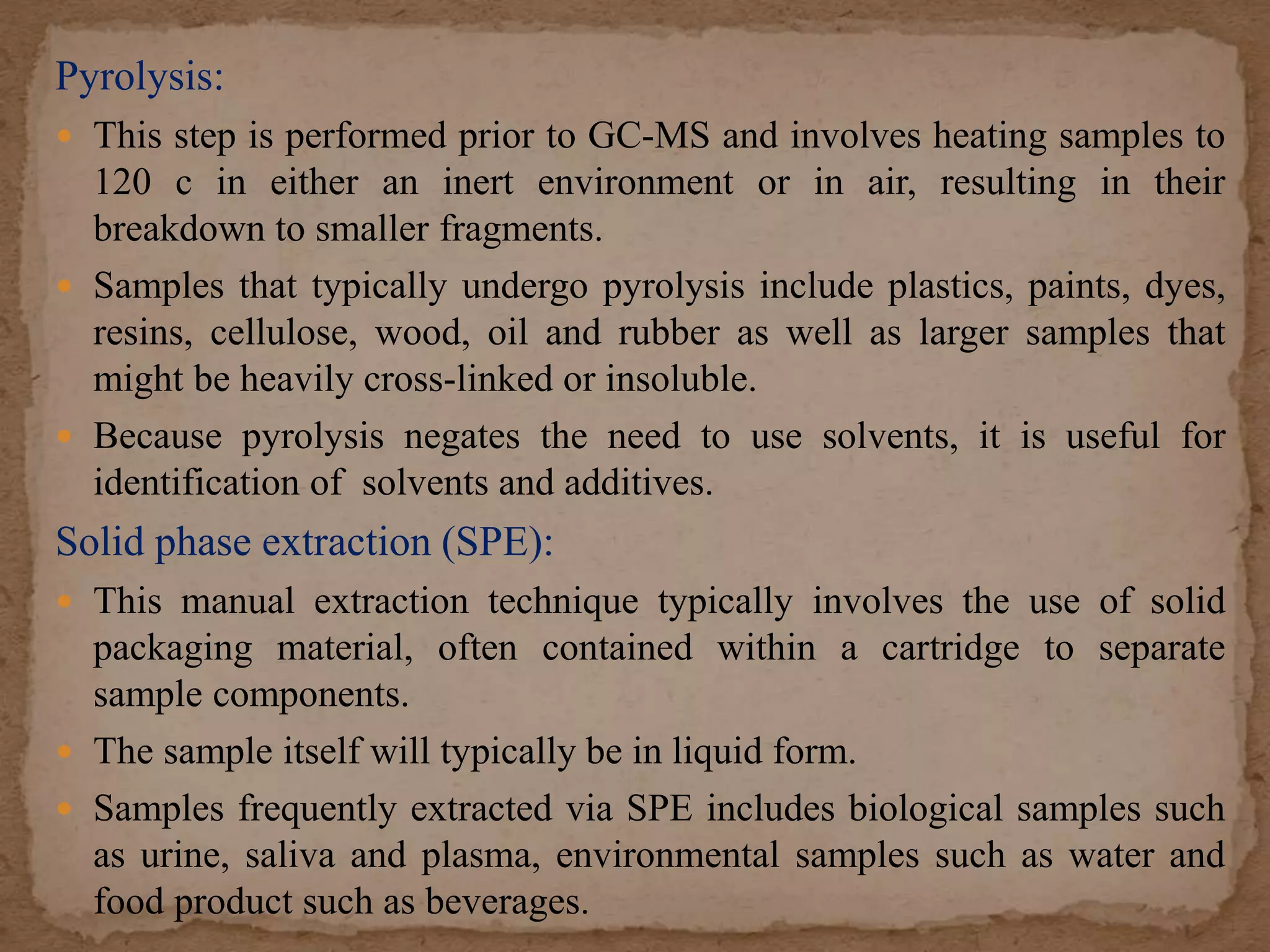 Sample preparation for Chromatography | PPTX