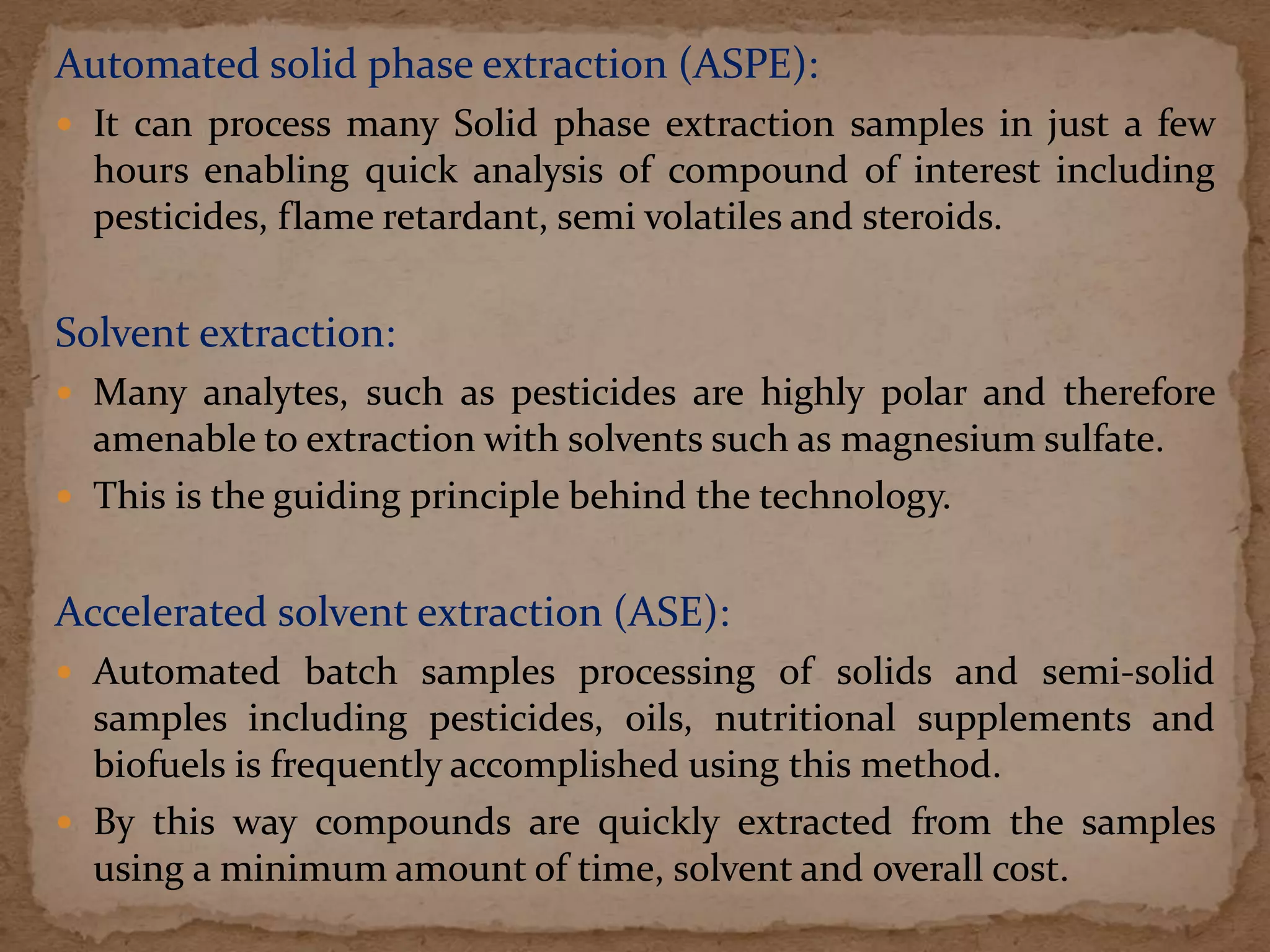 Sample preparation for Chromatography | PPTX