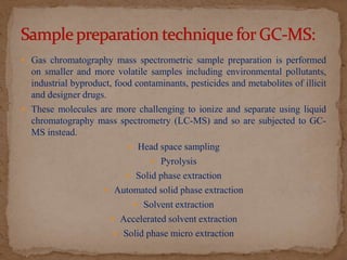 Sample preparation for Chromatography | PPTX