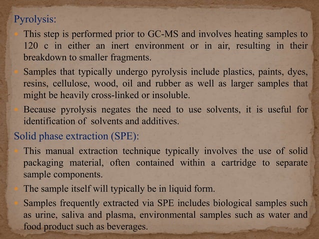 Sample preparation for Chromatography | PPTX