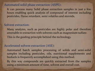 Sample preparation for Chromatography | PPTX