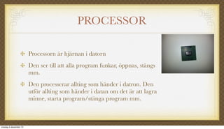 Insidan av en bärbar dator | PPT