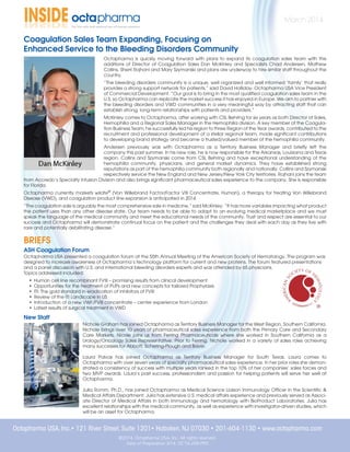 Octapharma Newsletter March 2014 | PDF