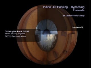 Inside Out Hacking - Bypassing Firewall | PPT