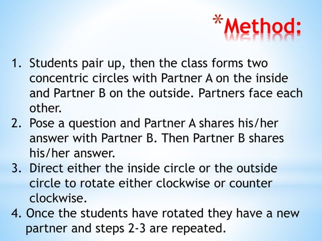 Inside outside circle- strategy | PPT