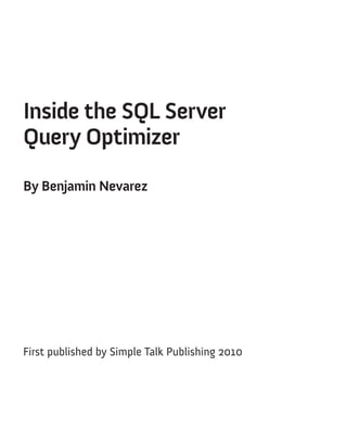 Inside the sql server query optimizer | PDF