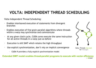 Inside the Volta GPU Architecture and CUDA 9 | PDF