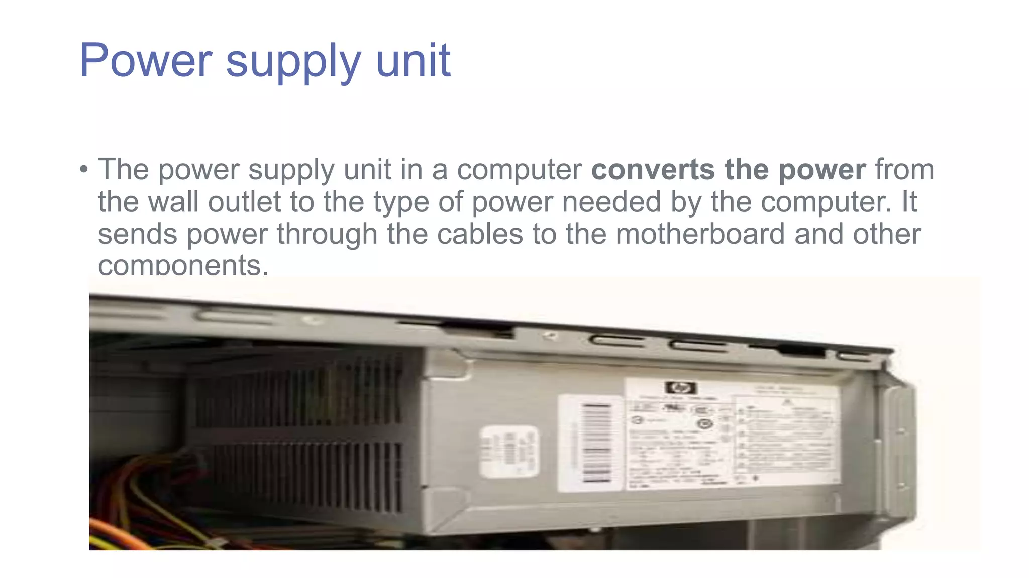 Inside a computer case | PPTX