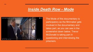 Inside death row | PPT