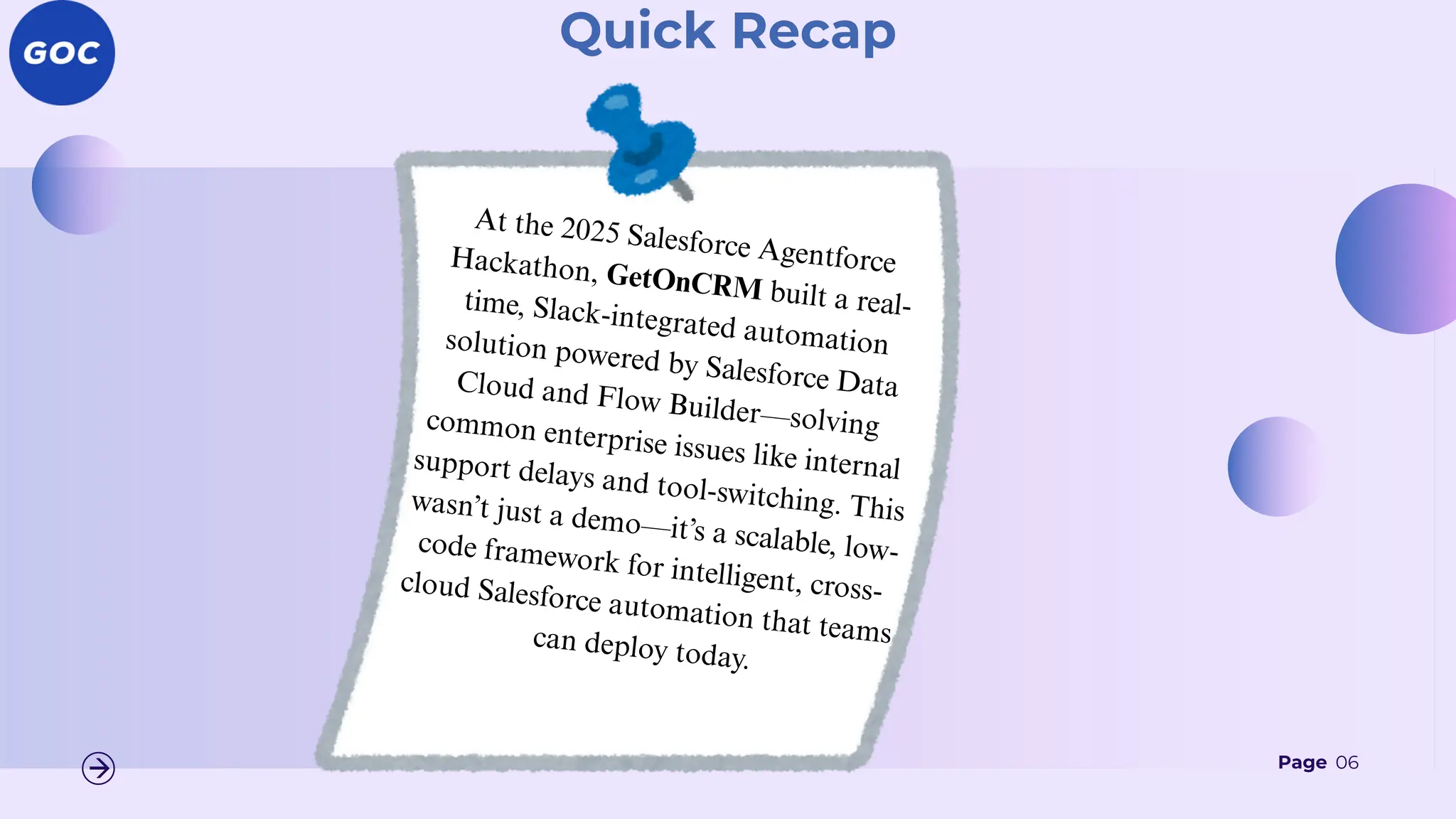 Slack Meets Salesforce: The GetOnCRM Blueprint | PDF