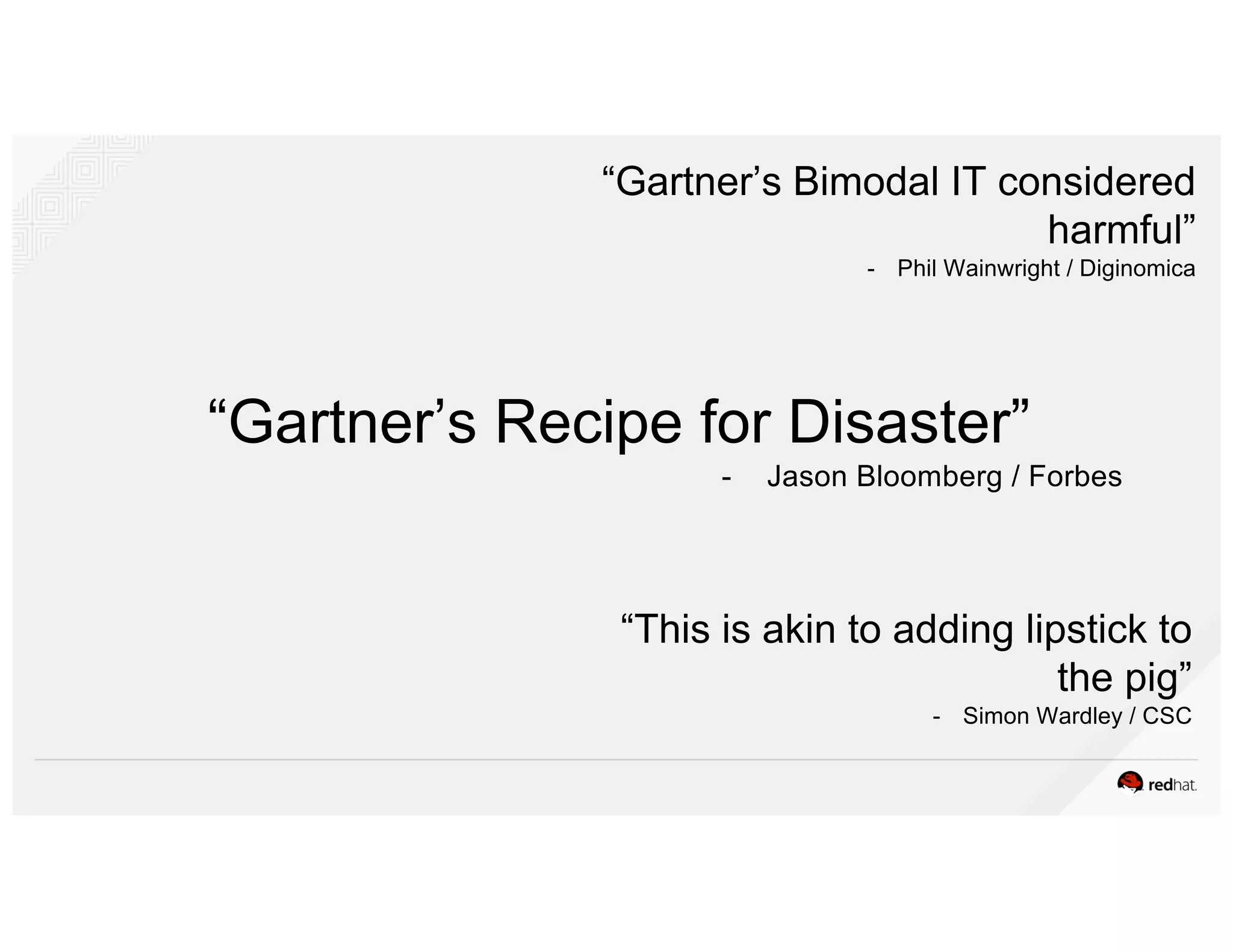 Inside mind of a successful platform architect / Gartner APPS 2016 | PDF