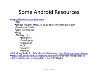 Unlocking Android | PPT