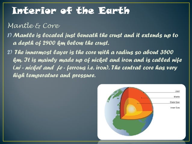 Inside our earth | PPT | Geology | Science