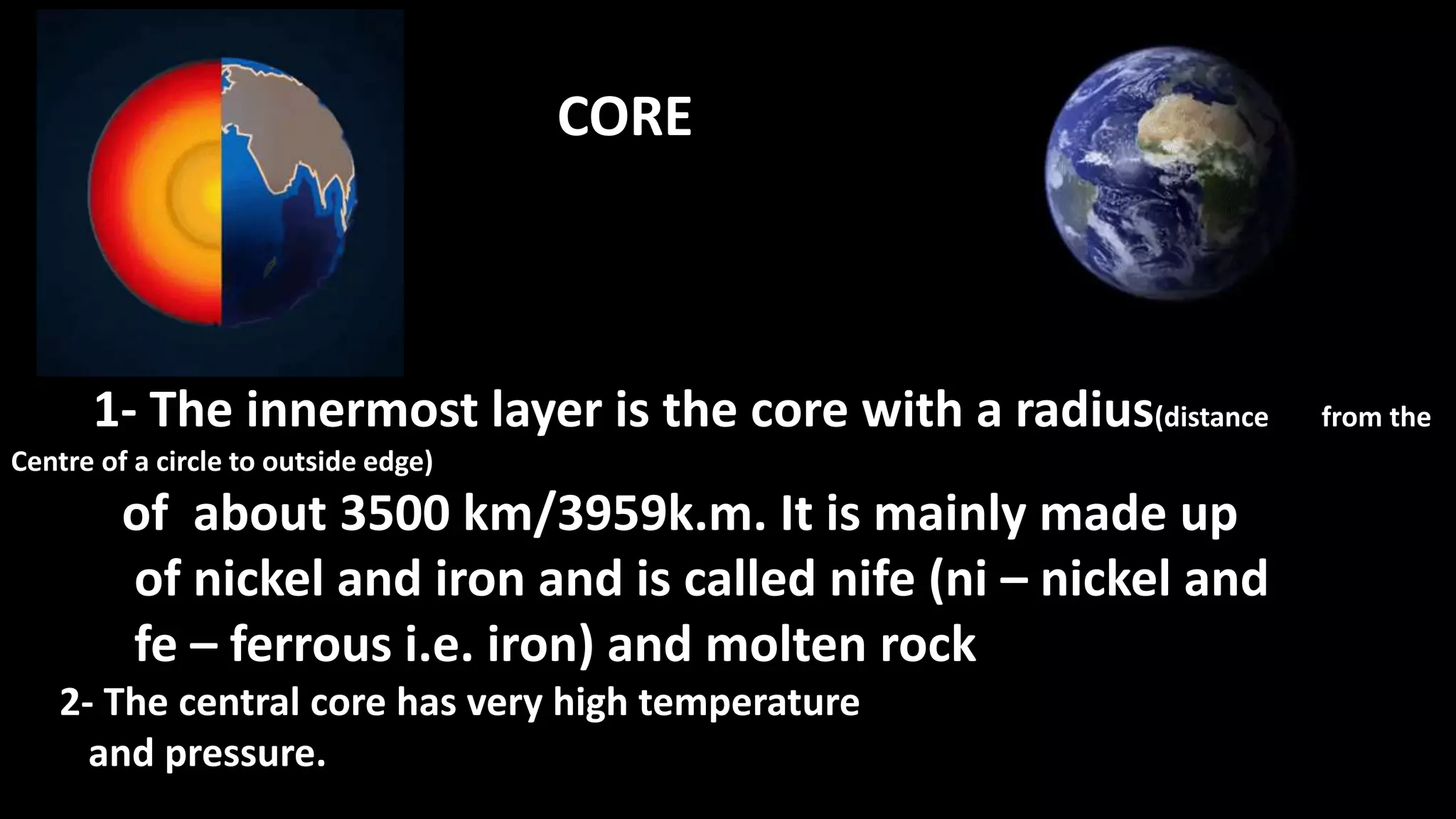 Inside our earth. | PPTX