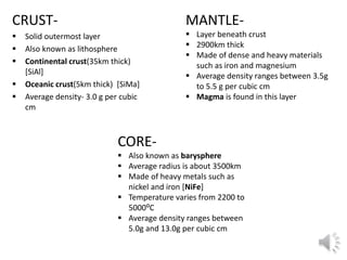 Inside our earth | PPT