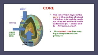 Inside our earth grade 7 geogyan | PPT