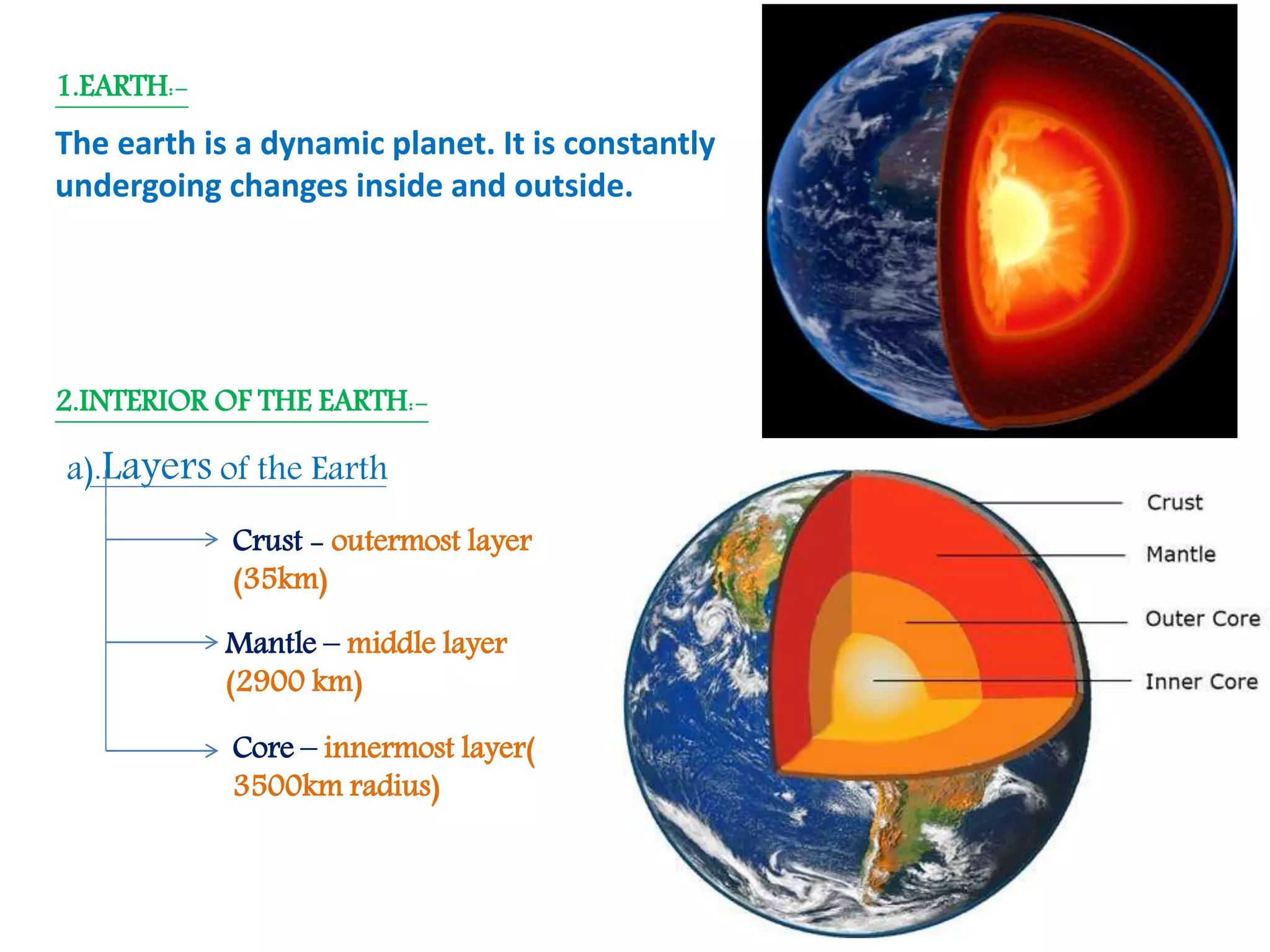 Inside our earth (grade VII, c-2) | PPTX