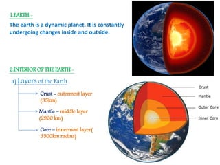 Inside our earth (grade VII, c-2) | PPTX