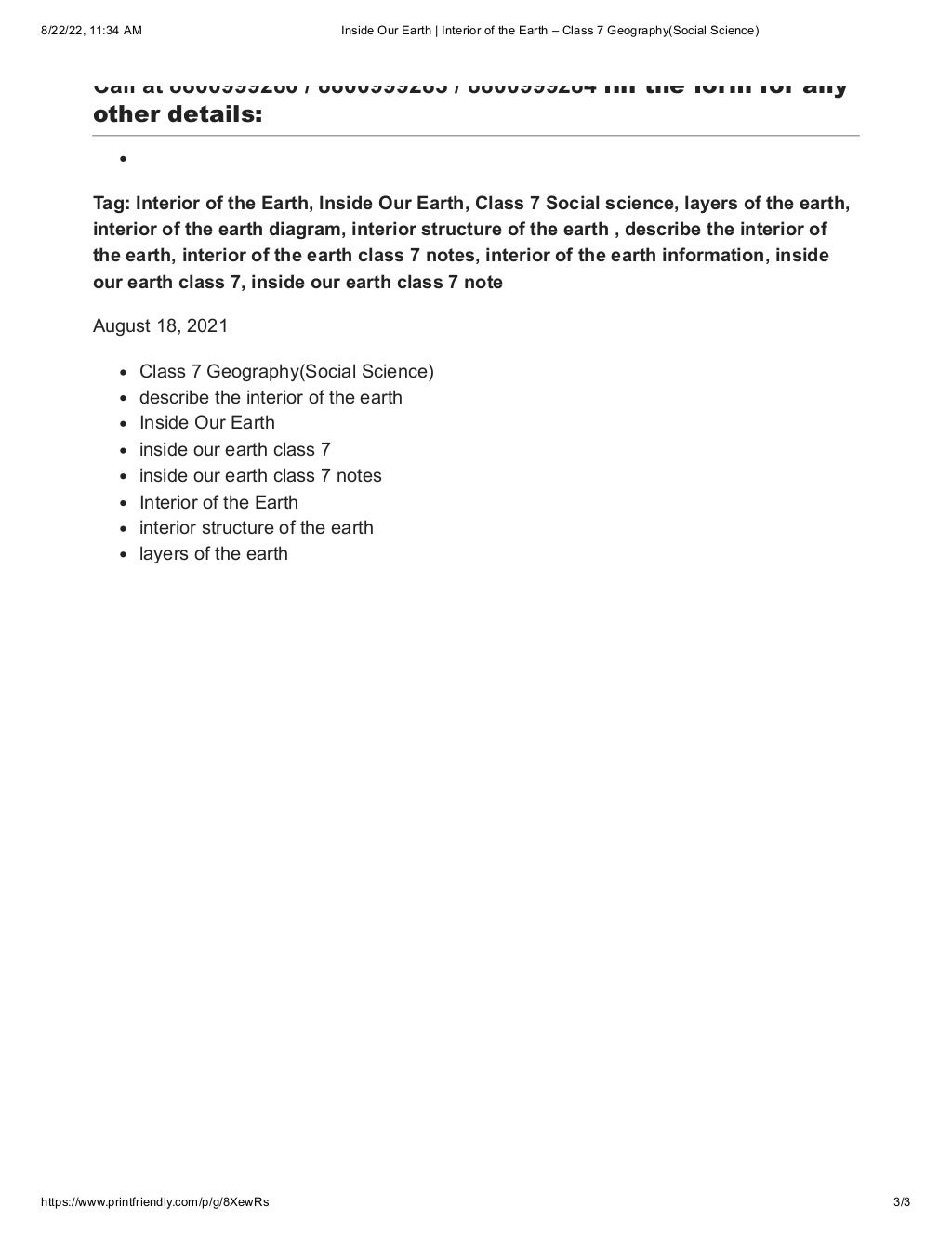 Inside Our Earth _ Interior of the Earth – Class 7 Geography(Social ...