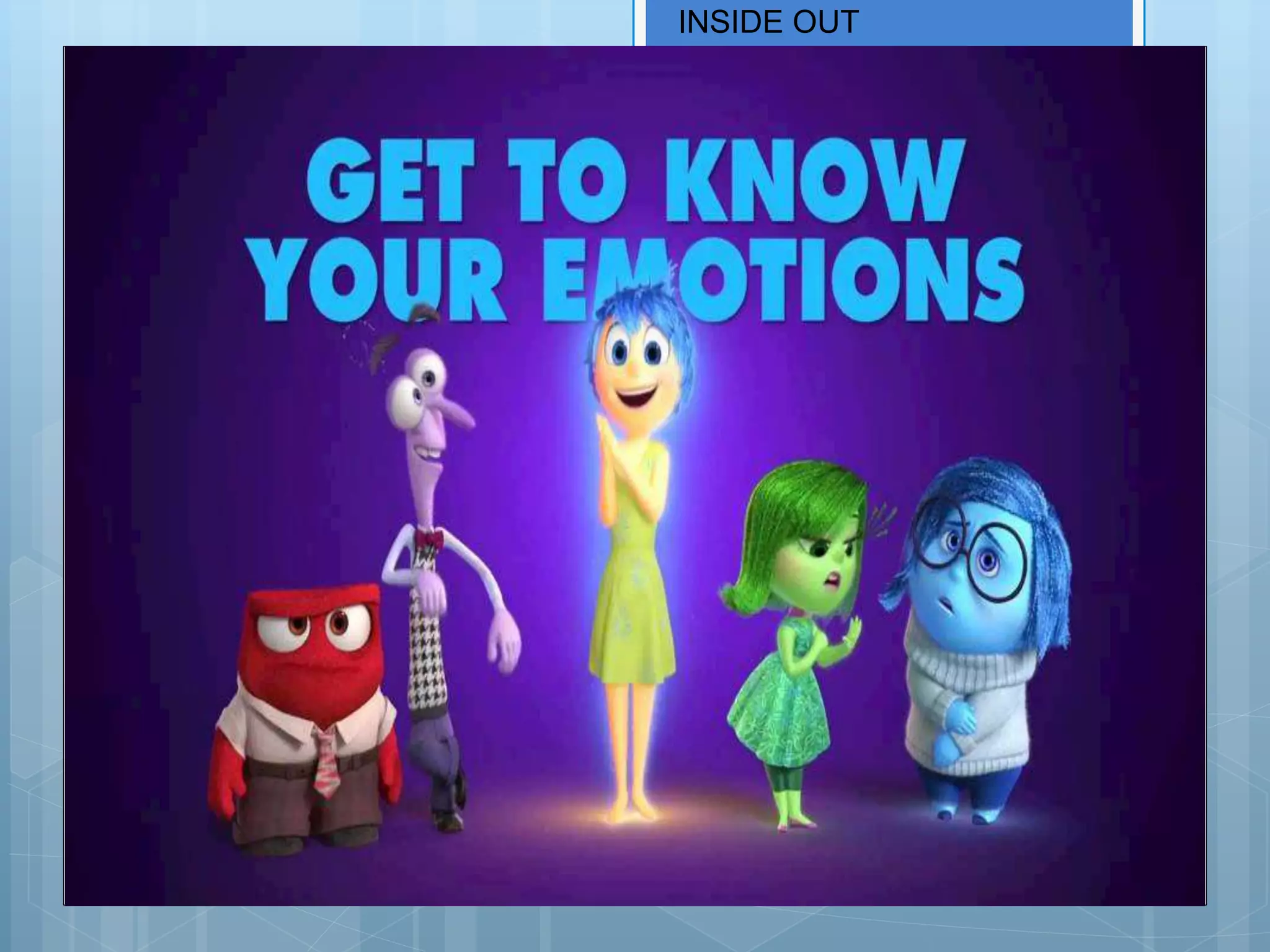 Inside out emotions for 6th primary a1-a2 students. | PPTX