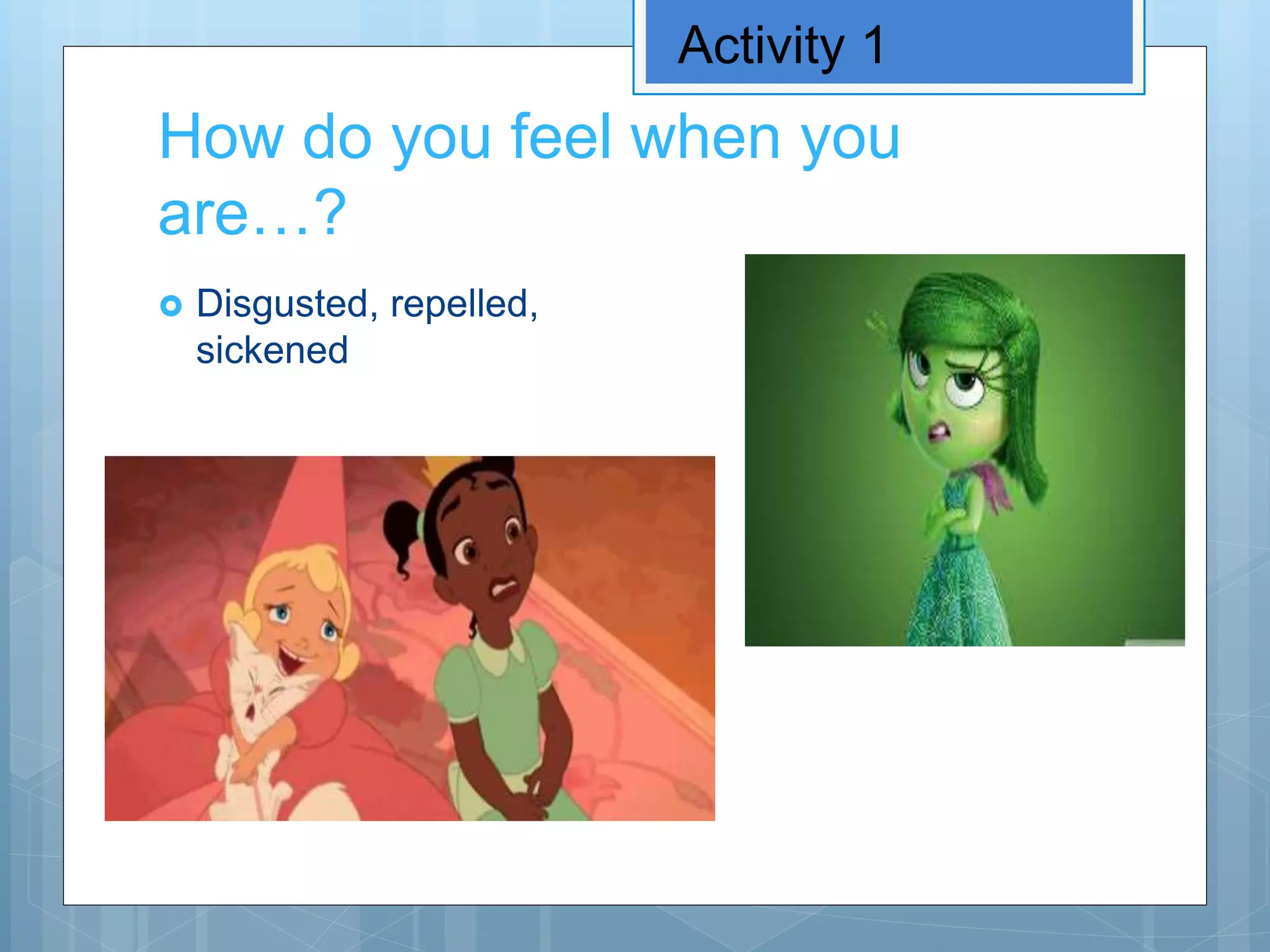 Inside out emotions for 6th primary a1-a2 students. | PPTX