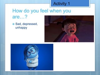 Inside out emotions for 6th primary a1-a2 students. | PPTX