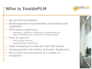 InsidePLM GmbH PLM Success Planning Intro | PDF