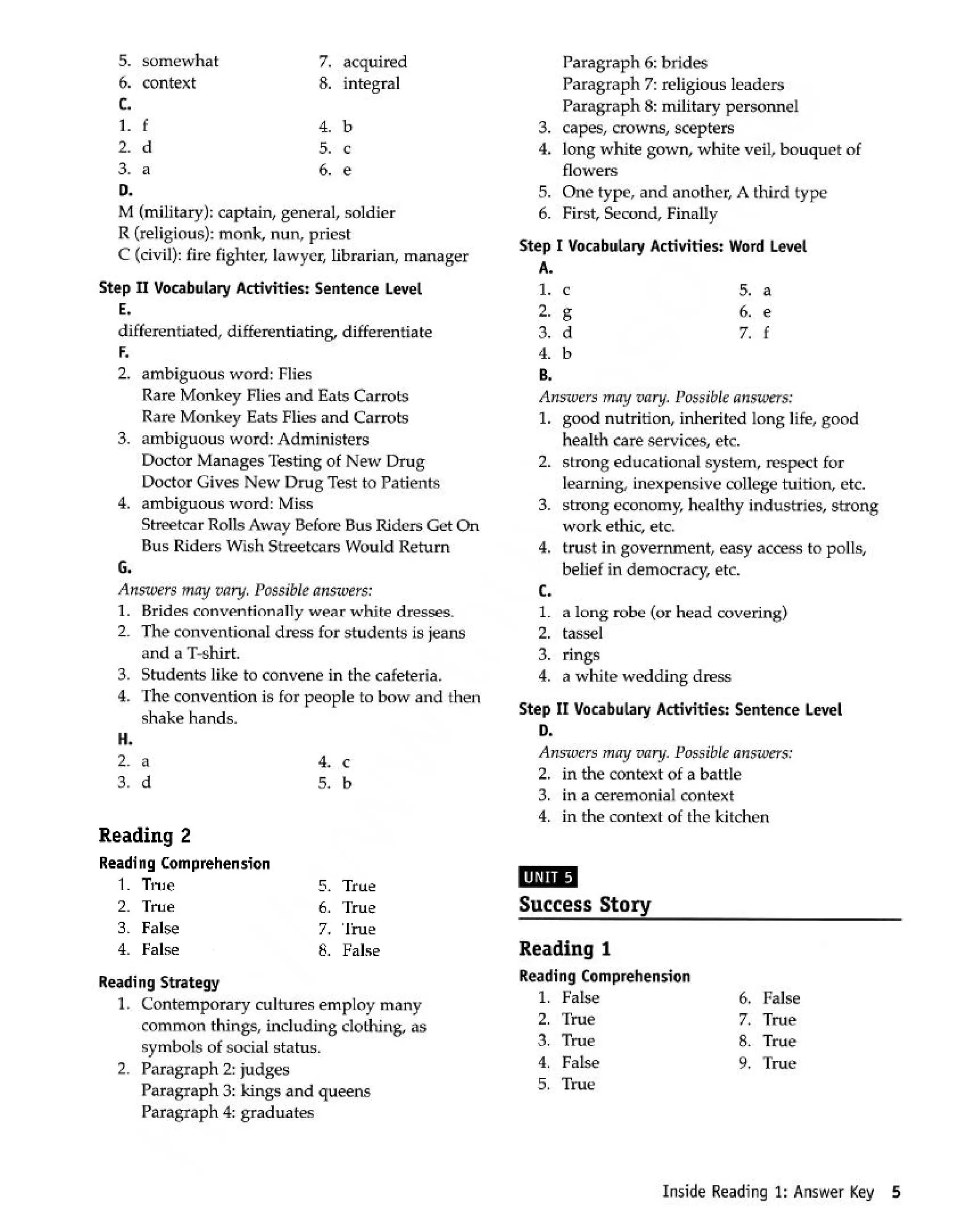 Inside reading 1 instructor's pack | PDF