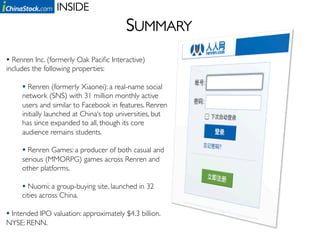 Inside Renren | PPT