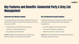 InsiderQ-SDD for UPSI Management Software | PDF