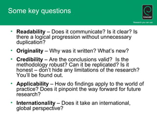 Insiders guide to getting published | PPT