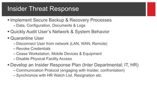 Insider threat kill chain | PPTX