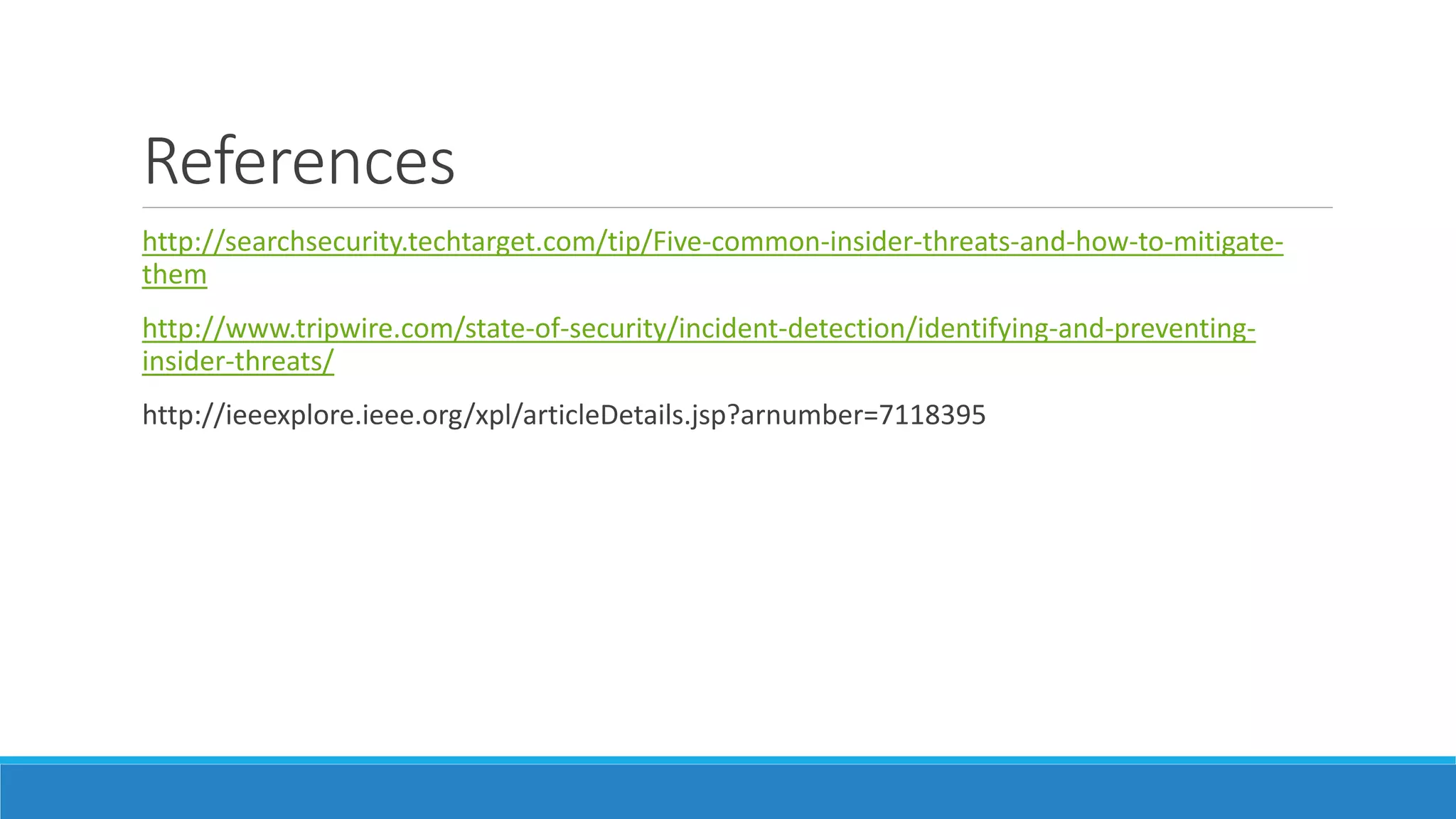 Insider threats and countermeasures | PPSX