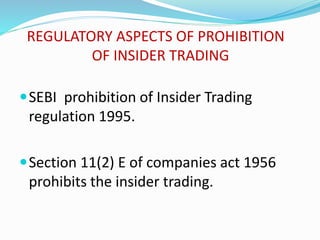 Insider trading | PPTX